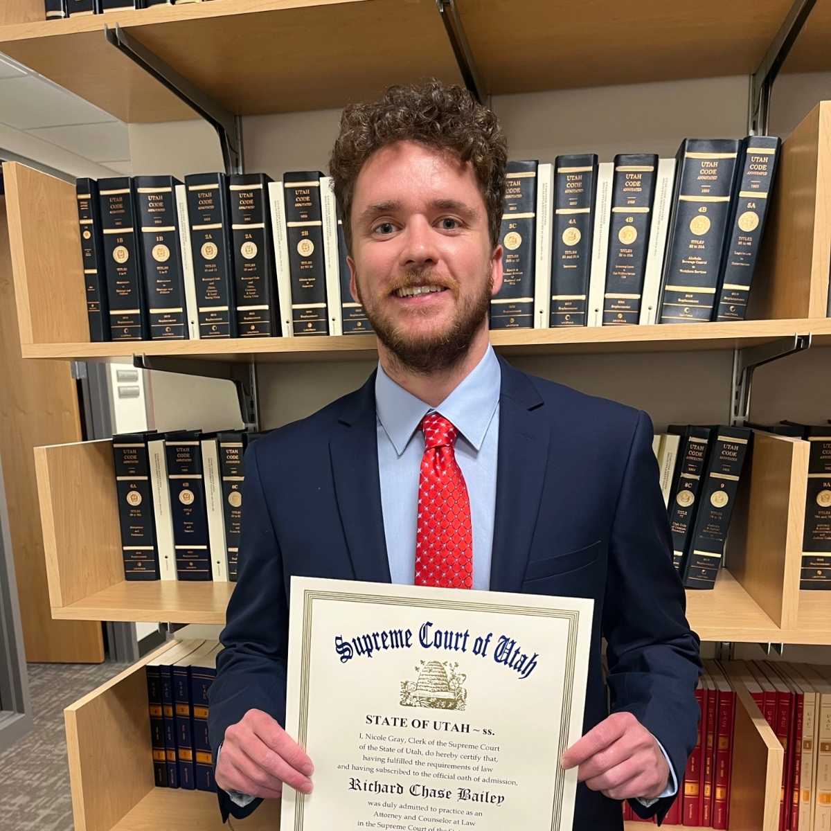 R. Chase Bailey Sworn into the Utah State Bar | Christensen & Jensen
